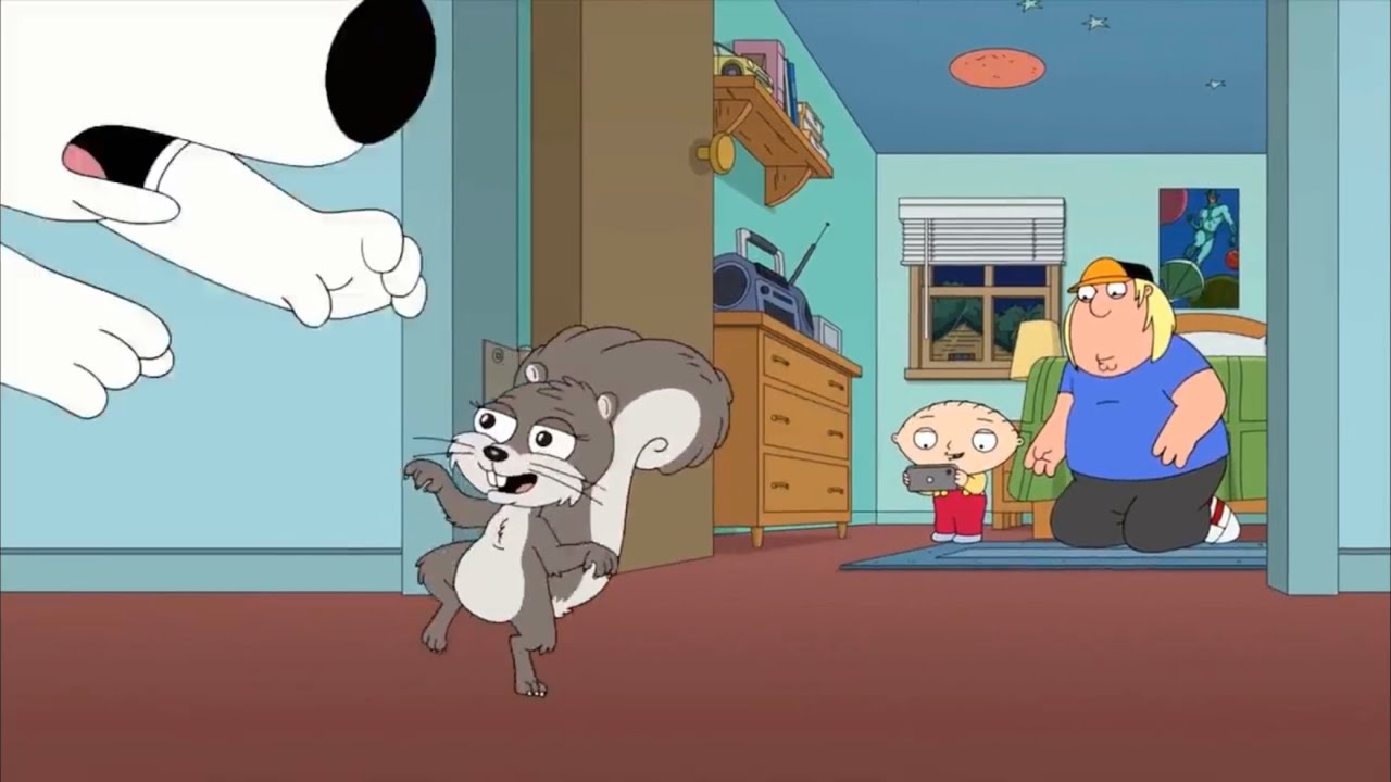 Family Guy - Brian Kills Baby Squirrel - YouTube