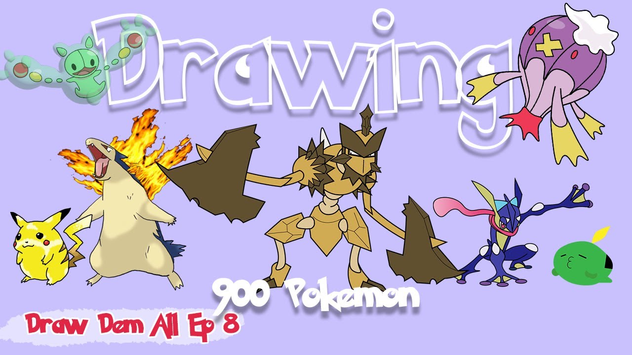 My Journey to Draw Every Pokemon | Reaching the 900 Pokemon Milestone ...