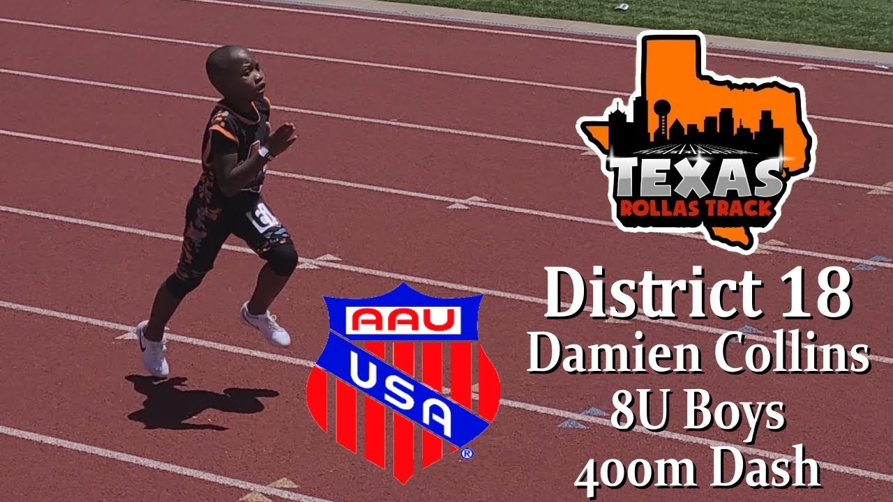 Damien Collins | Texas Rollas | 2024 AAU District 18 | 8U Boys | 400m ...