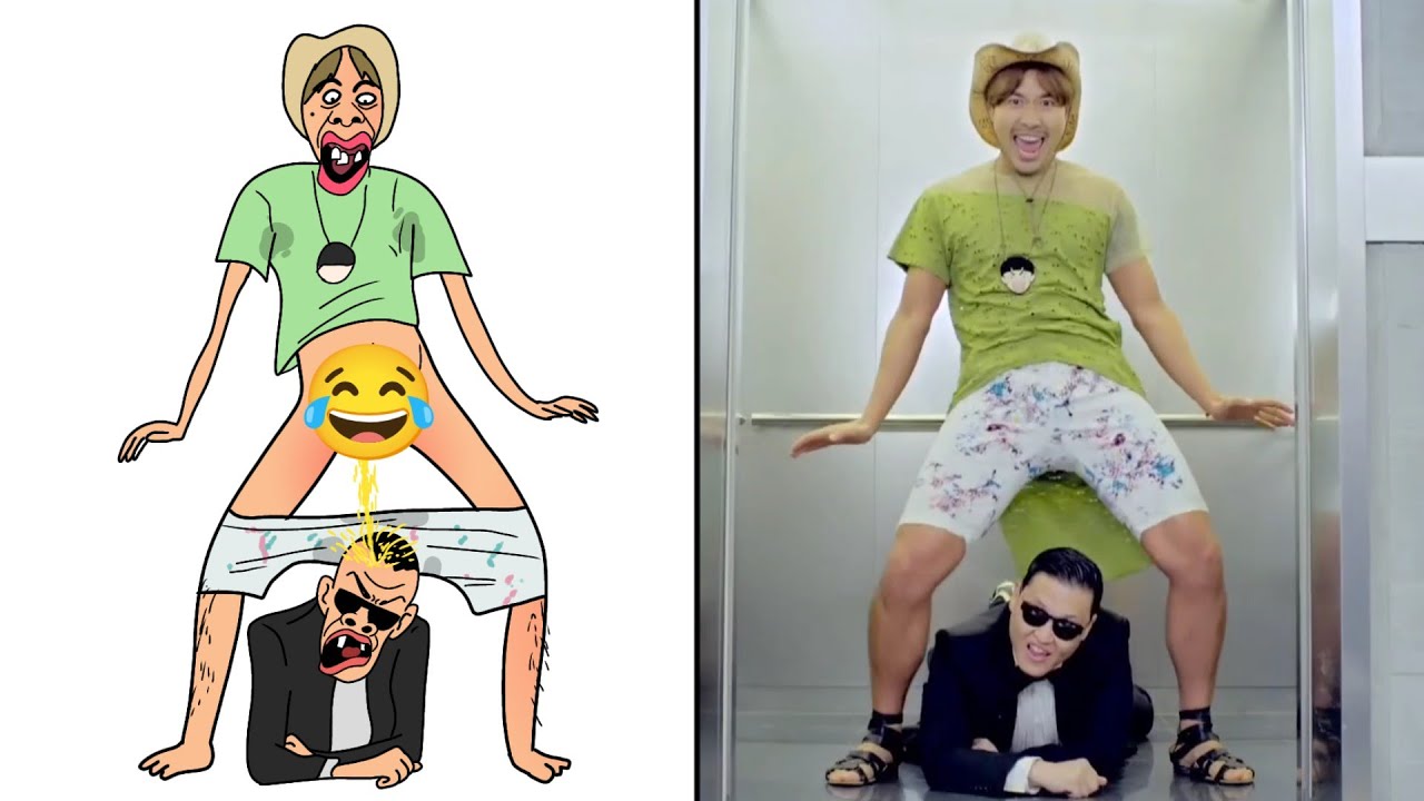 PSY - Gangnam Style - Funny Drawing Meme - YouTube