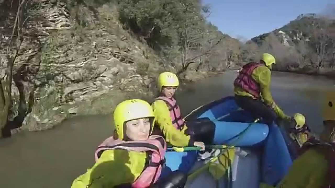 Winter day At Lousios & Alfeios Rivers Rafting - YouTube