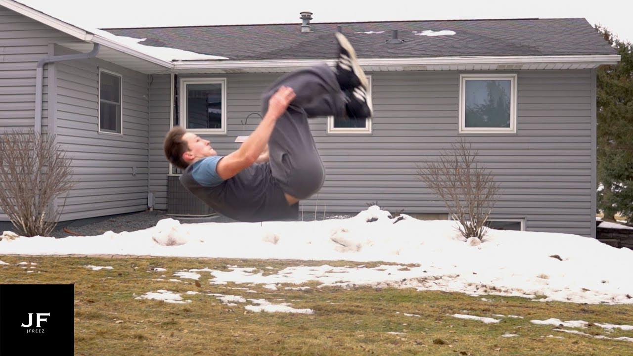 Front Flip Progression - 3 Days - YouTube