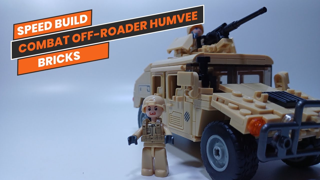 Unofficial Lego Combat off-roader| War | Humvee | Speed Build | SLUBAN ...