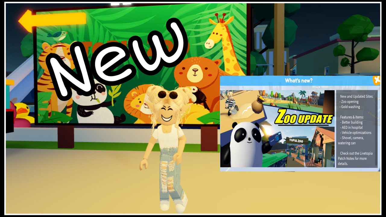*SECRET* NEW BADGE AND GOLD IN *THE ZOO* LIVETOPIA ROBLOX - YouTube