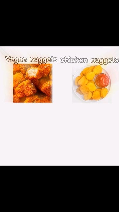 Vegan chicken nuggets vs. real chicken nuggets #food #chicken #memes # ...