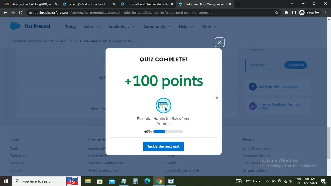 Trailhead - Understand User Management | Essential Habits for ...