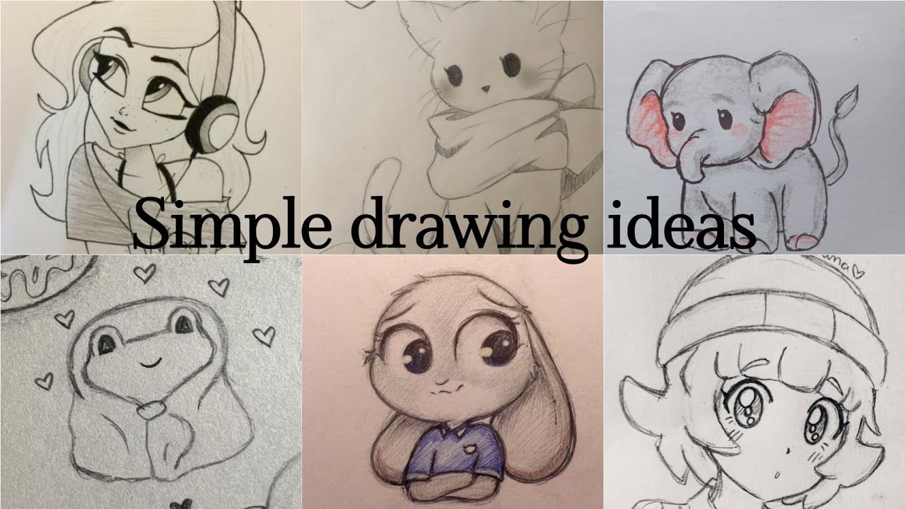50+ amazing drawing ideas 🎀 simple and cute drawing you must try this ️ ...
