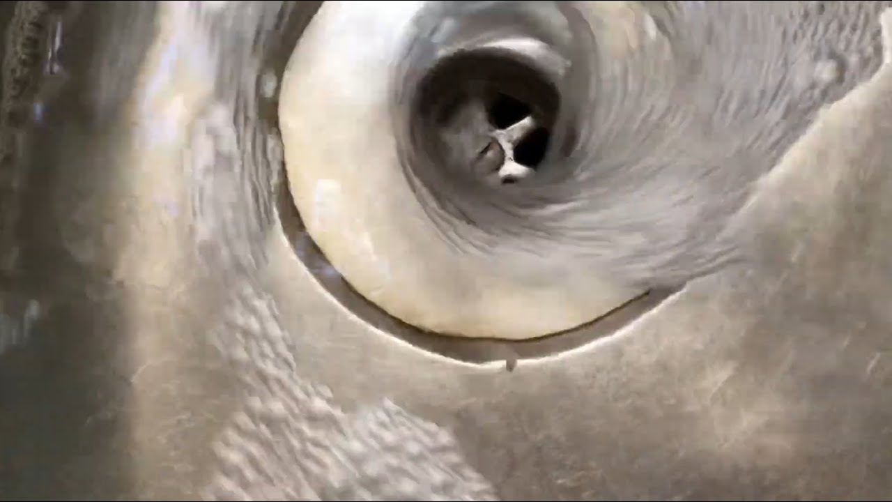 Sink whirlpool with some soap(read description) - YouTube