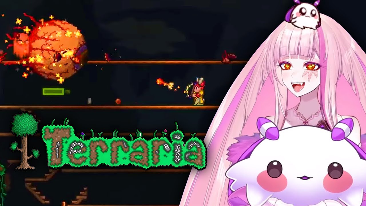 The First Boss Fight!! Terraria (Part 2) - YouTube