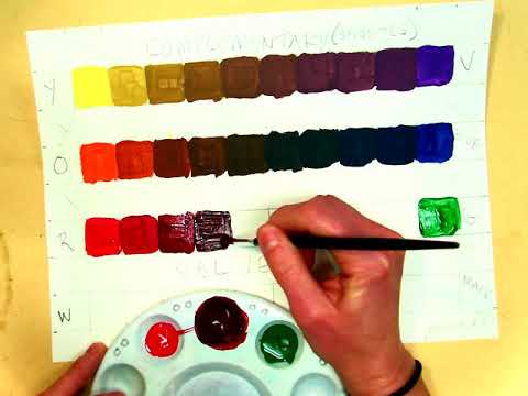 Complementary Color Mixing Red to Green - YouTube