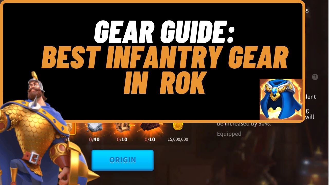 Best Infantry Gear in Rise of Kingdoms - Infantry Gear Guide - YouTube