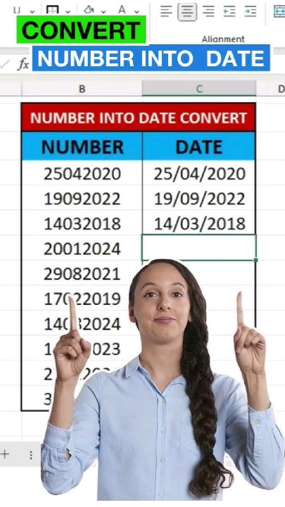 Excel Pro Trick: NUMBER INTO DATE CONVERT IN EXCEL || #exceltips #youtubeshorts - YouTube