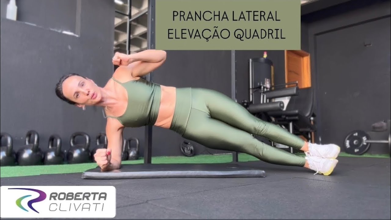 Prancha lateral com elevação de quadril. - YouTube