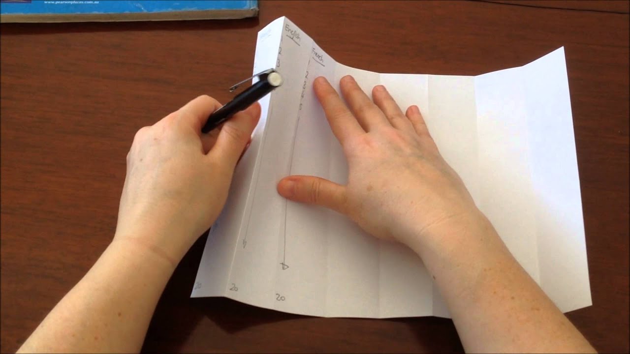 How to Make a Vocab Fanfold - YouTube