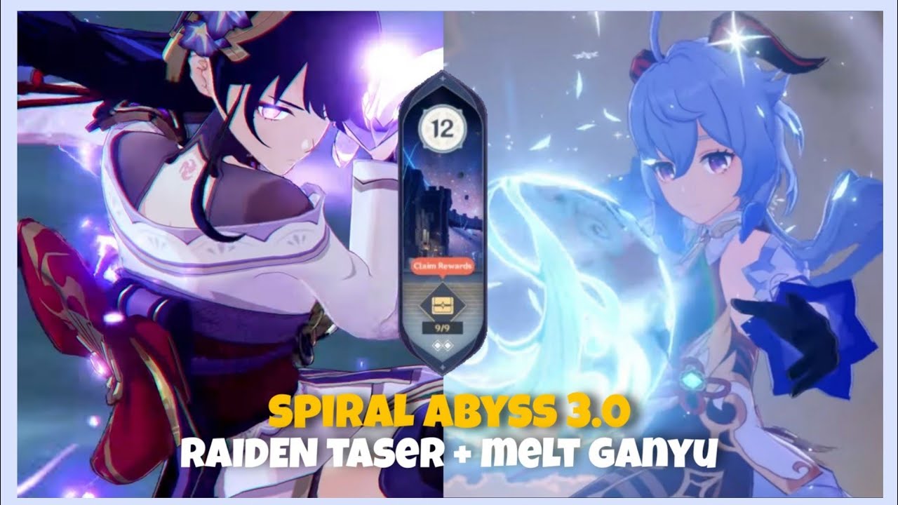 C0 Raiden Shogun Taser & C1 Ganyu Melt | Genshin Impact Spiral Abyss 3. ...