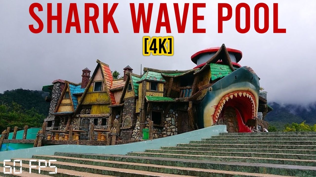 Shark Wave Pool [4K] 60FPS Campuestohan Highland Resort - YouTube