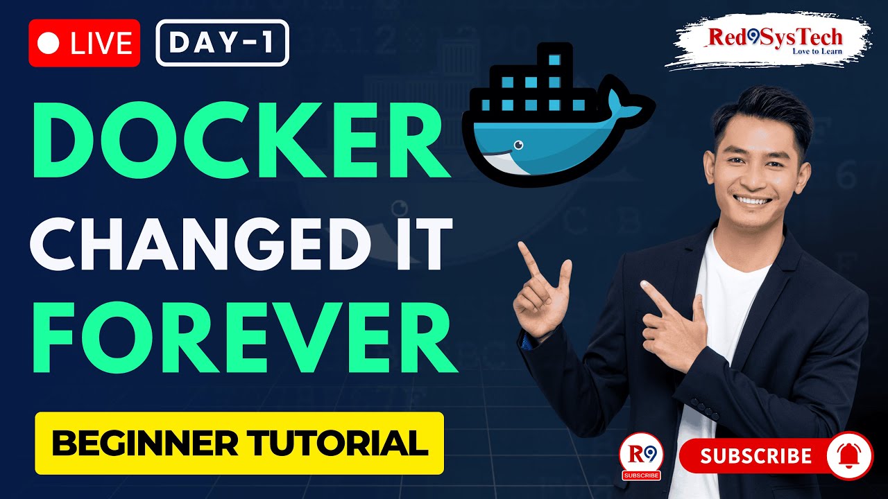 LIVE | How Docker Changed IT Forever | Docker Tutorial for Absolute Beginners [Day 1 ...