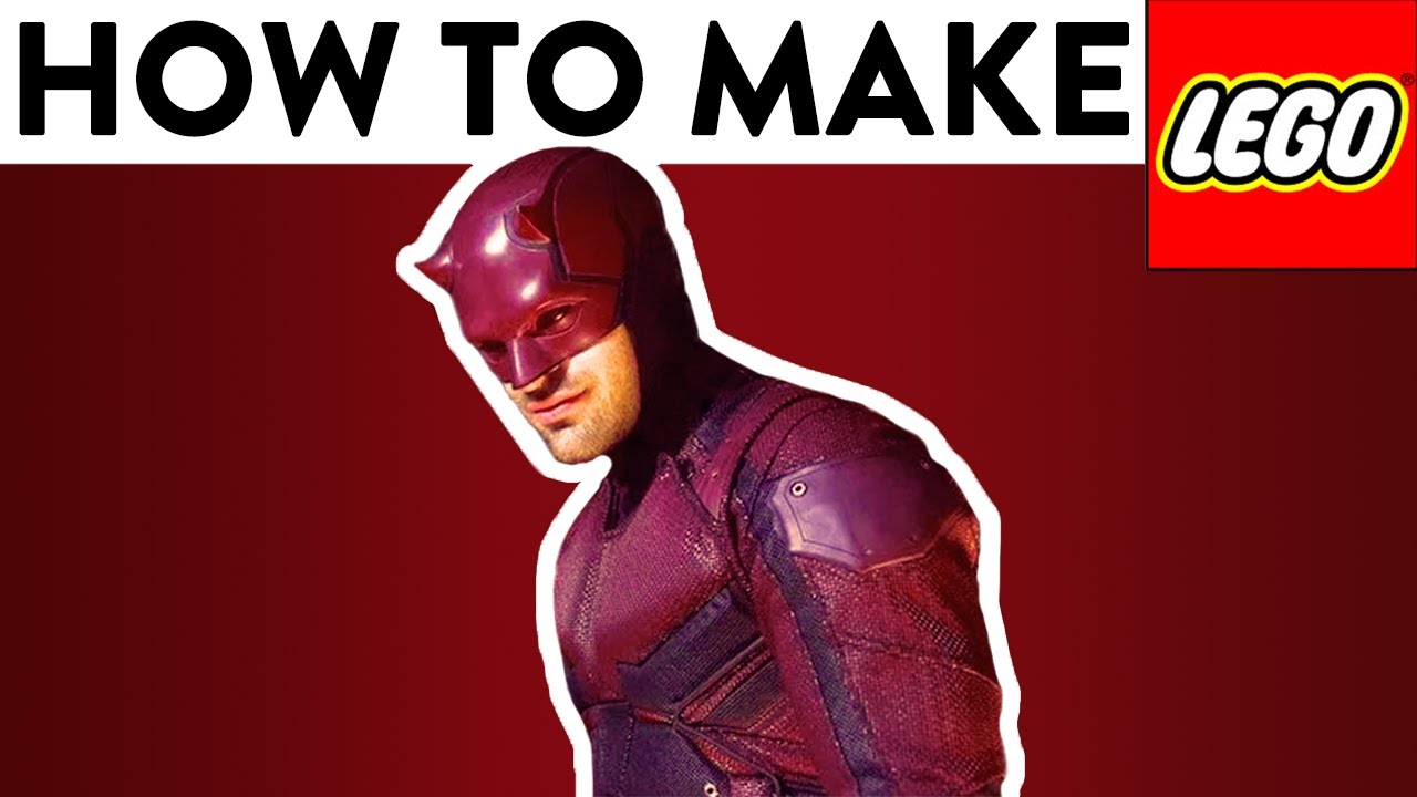 How To Make Daredevil LEGO Custom Minifigure Tutorial - YouTube