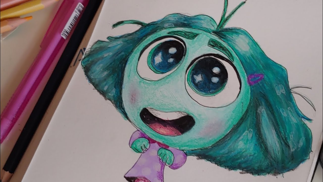Envidia intensamente película dibujando a envidia #insideout 💙💙💙 - YouTube
