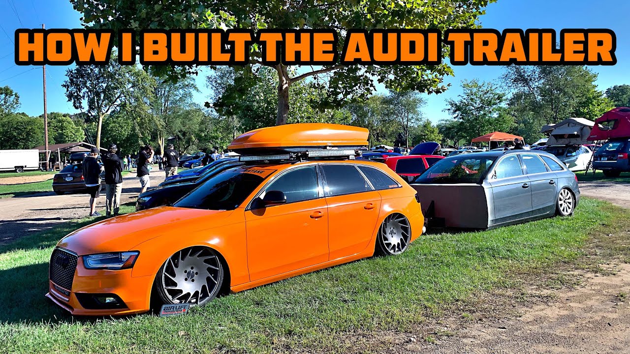 HOW I BUILT THE AUDI TRAILER! WIRING, BAGS, & TONGUE DESIGN! // J2 ...