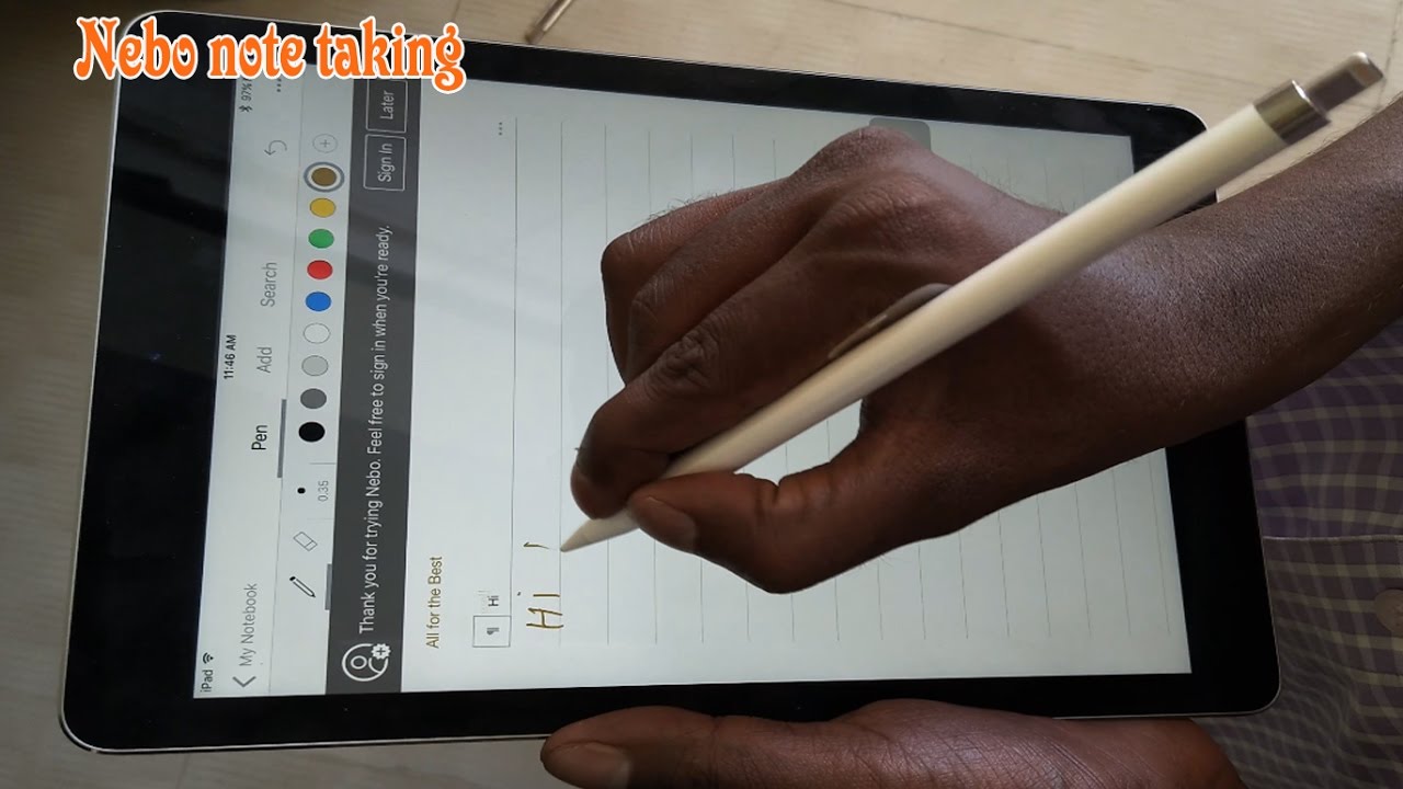 iPad Pro 2020 with Track pad 🎶🎶🎶| Nebo, Note-taking in iPad Pro tablet ...