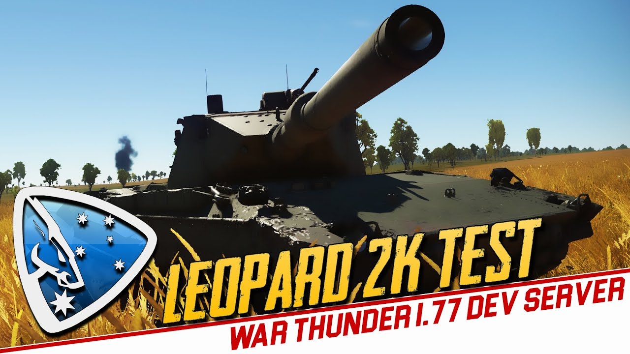 War Thunder: Leopard 2K Gun Stability Test (Patch 1.77 Dev server ...