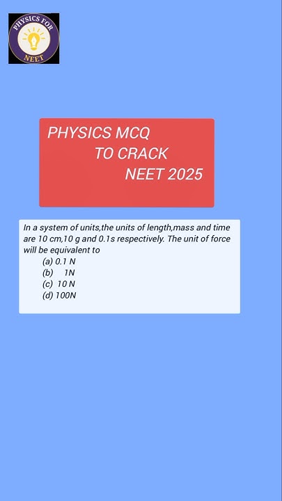 Physics MCQ for NEET 2025 by J Akhter Sir#neetphysics#youtubeshorts - YouTube