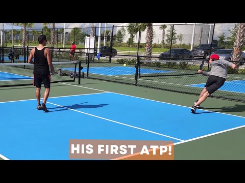 His First ATP in Pickleball - YouTube