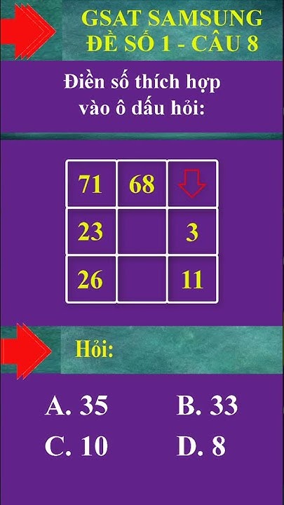 GSAT | Tổng Hợp Đề Thi GSAT - Đề Số 1 - Câu 8 #shorts #gsat - YouTube