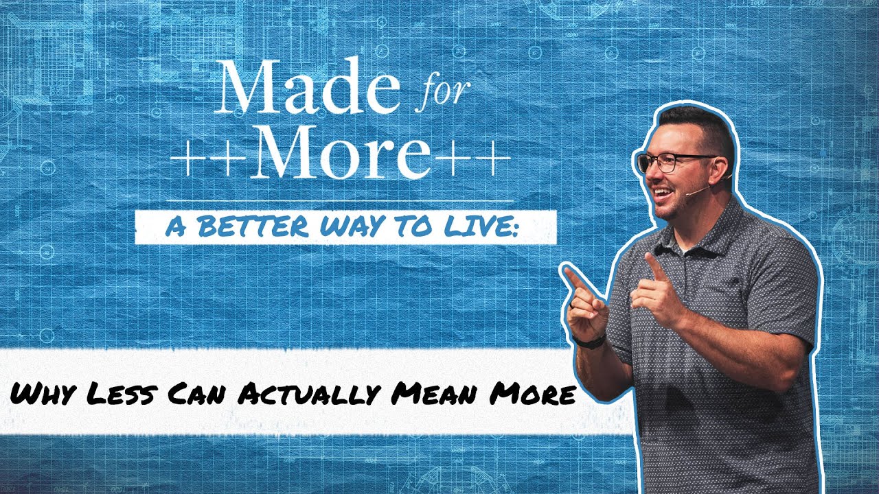 A Better Way to Live: Why Less Can Actually Mean More - YouTube