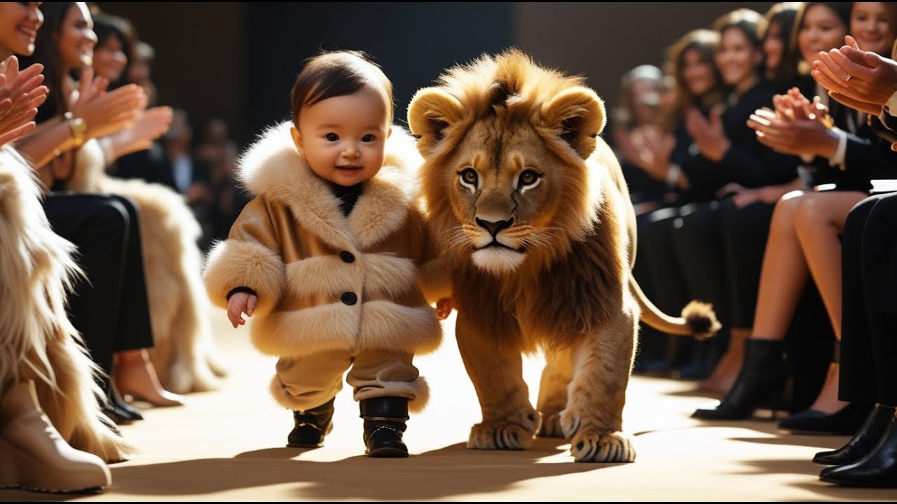 Top 6 Ai Animals Walking Video | Cute Baby Walking With Lion | Glow ...