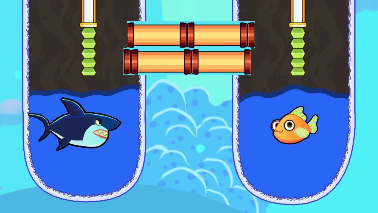 save the fish / pull the pin level save fish game pull the pin puzzle ...