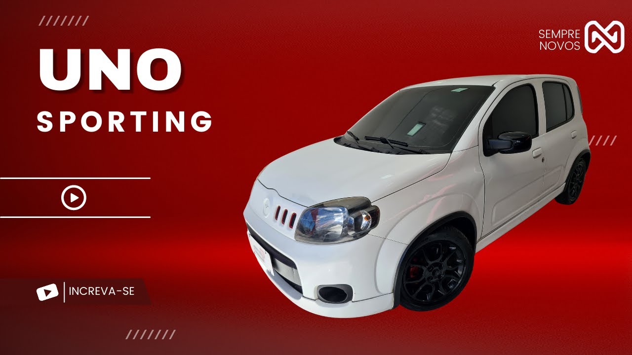 Fiat Uno Sporting 1.4 2012 - Esse carro é muito estilosso - YouTube