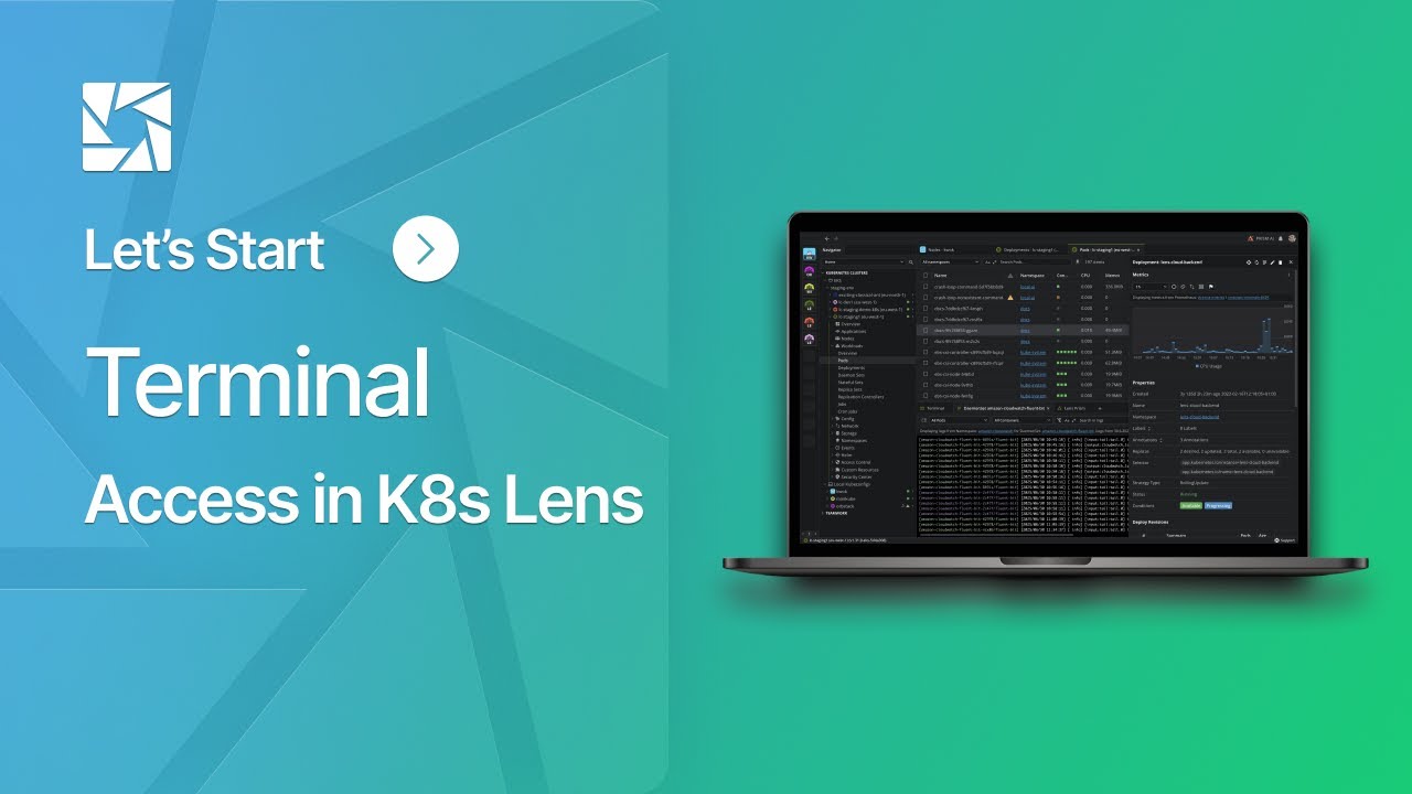 Lens Kubernetes IDE: Access Kubernetes Terminal in Seconds | Quick Demo ...