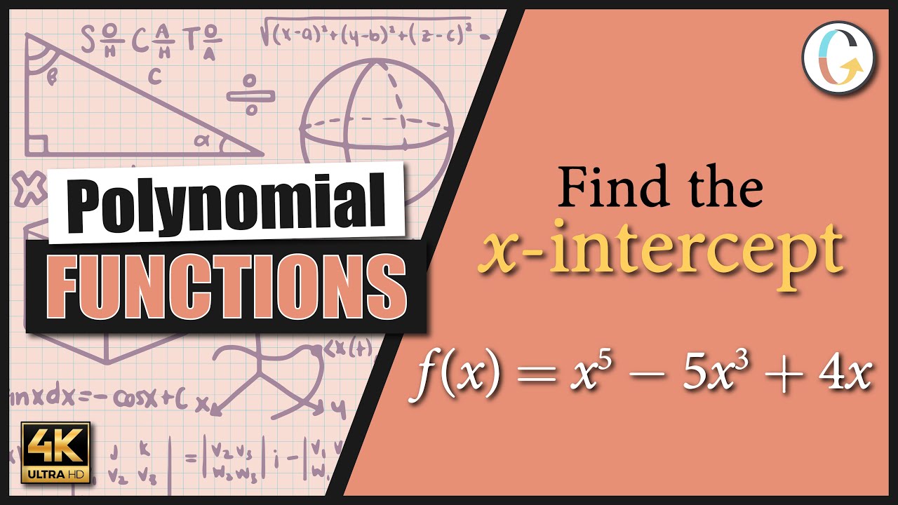 How To Find The X Intercept Of An Odd Polynomial F x X 5 5x 3 How To Find The X Intercept Of An Odd Polynomial F x X 5 5x 3