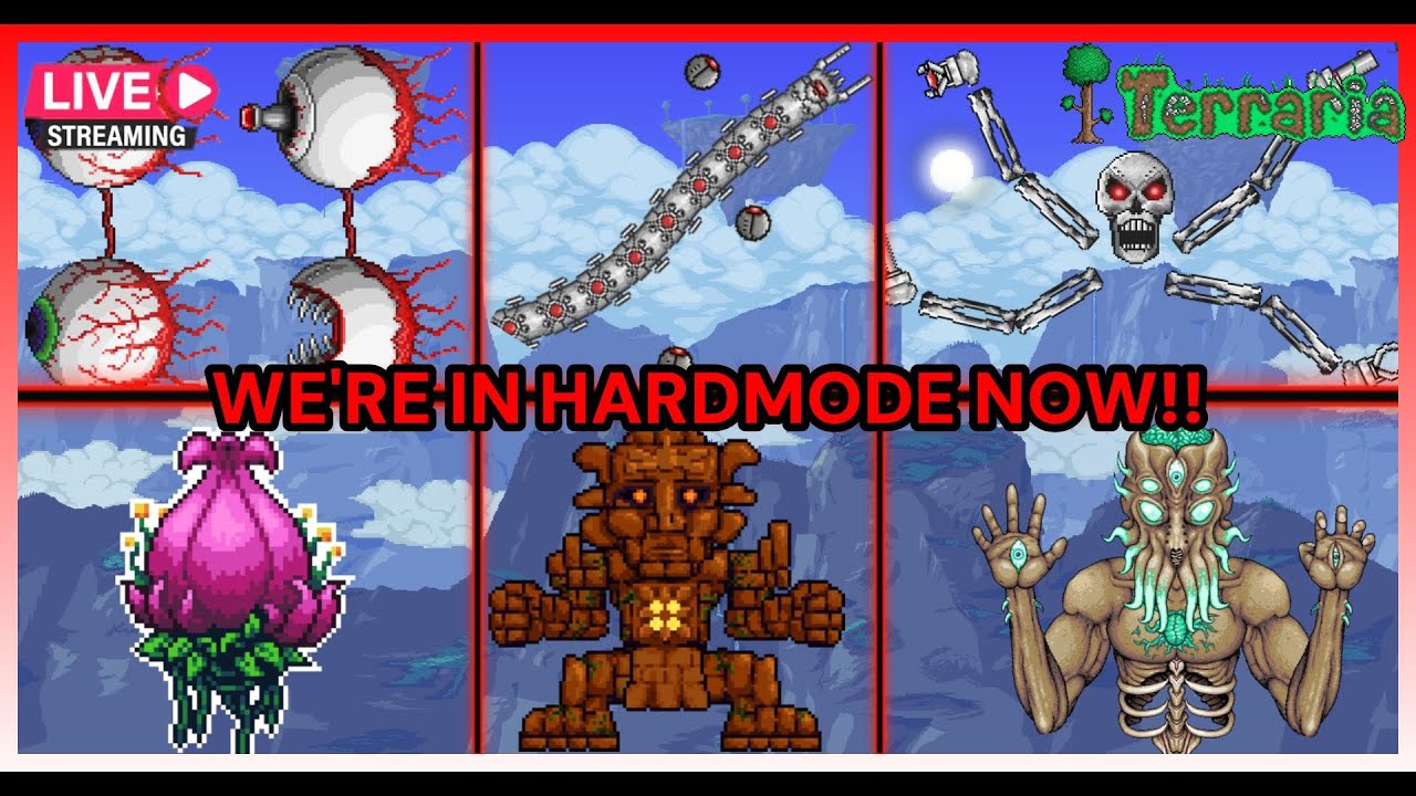 WHO'S THE FIRST BOSS IN HARDMODE!! | TERRARIA - YouTube