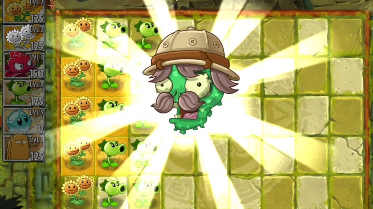 PVZ2 Level 1 Lost City Walkthrough Tutorial ( Plants Vs Zombies 2 ...