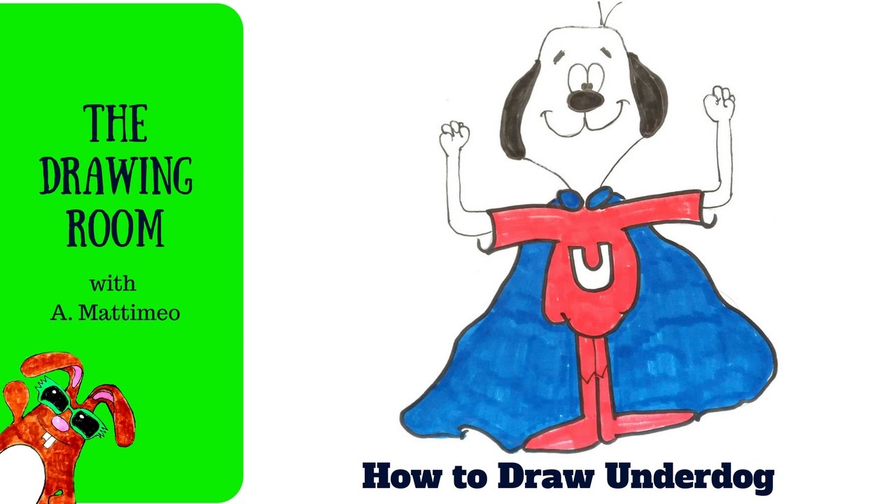 How to draw Underdog - draw cute heros - YouTube