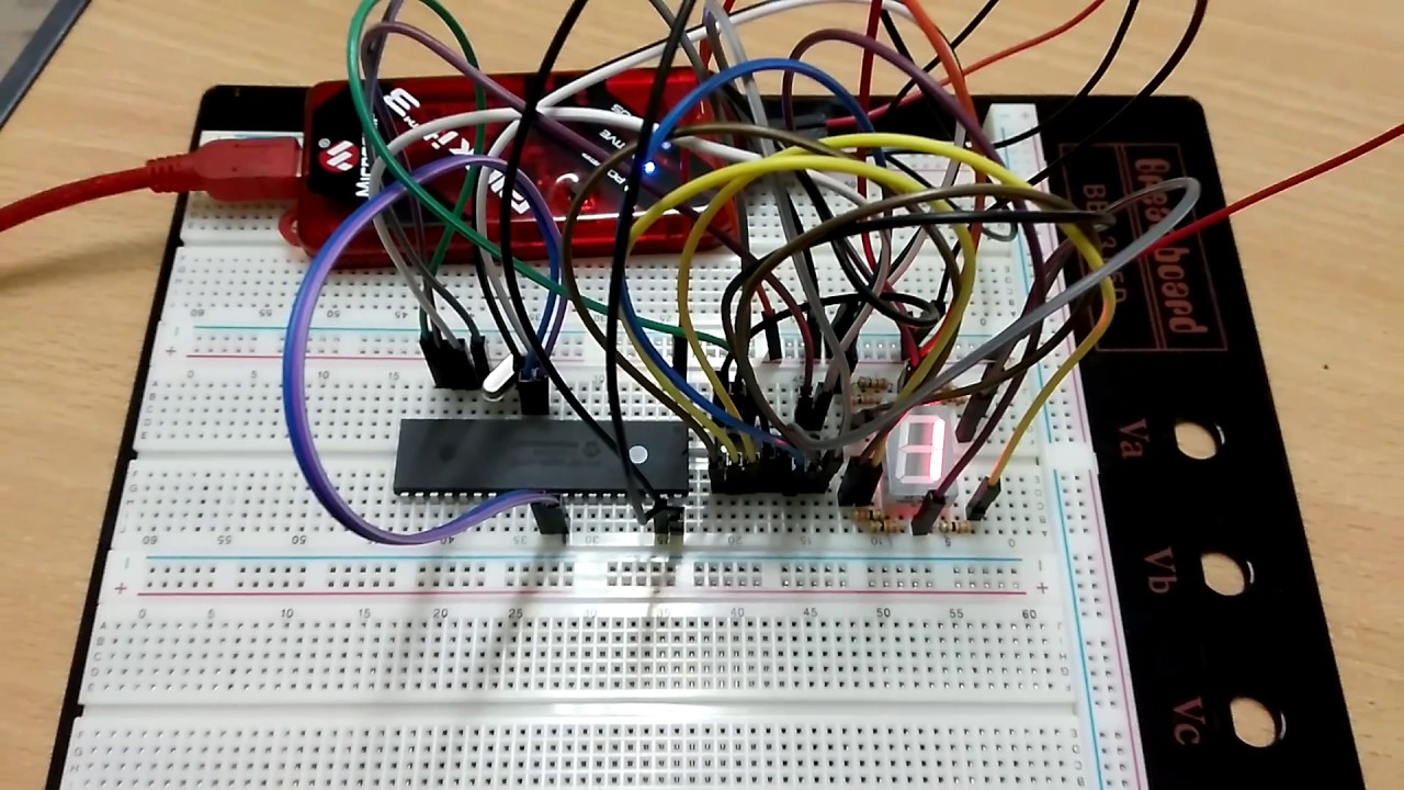 Seven Segment Counter Test1 - YouTube