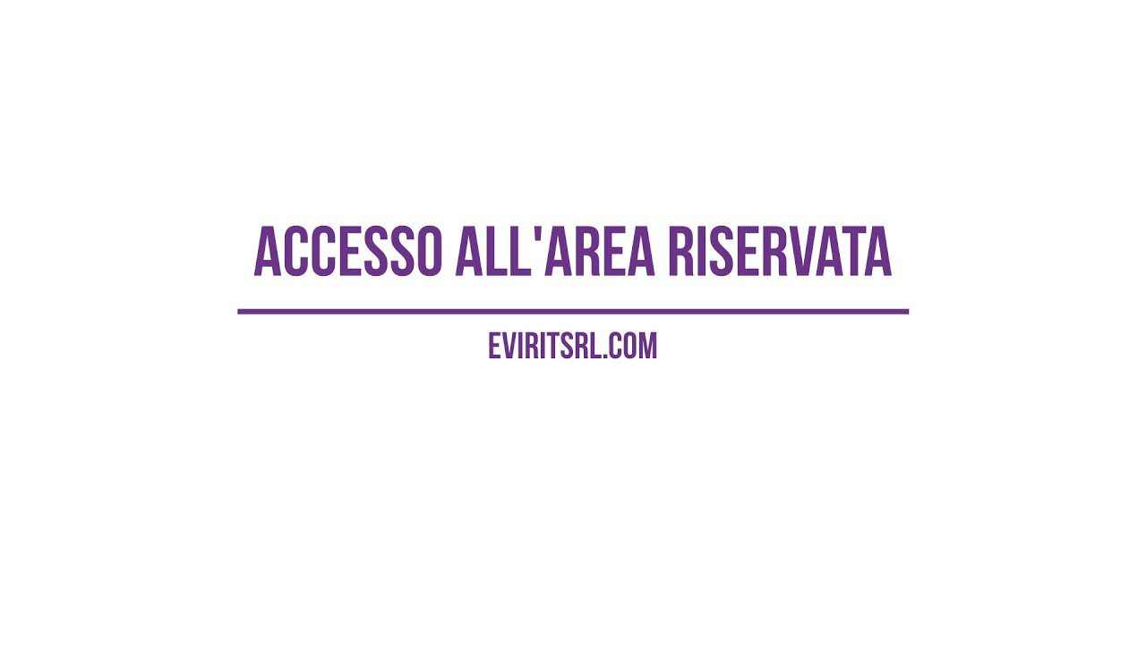 Come accedere all'Area Riservata Clienti - YouTube