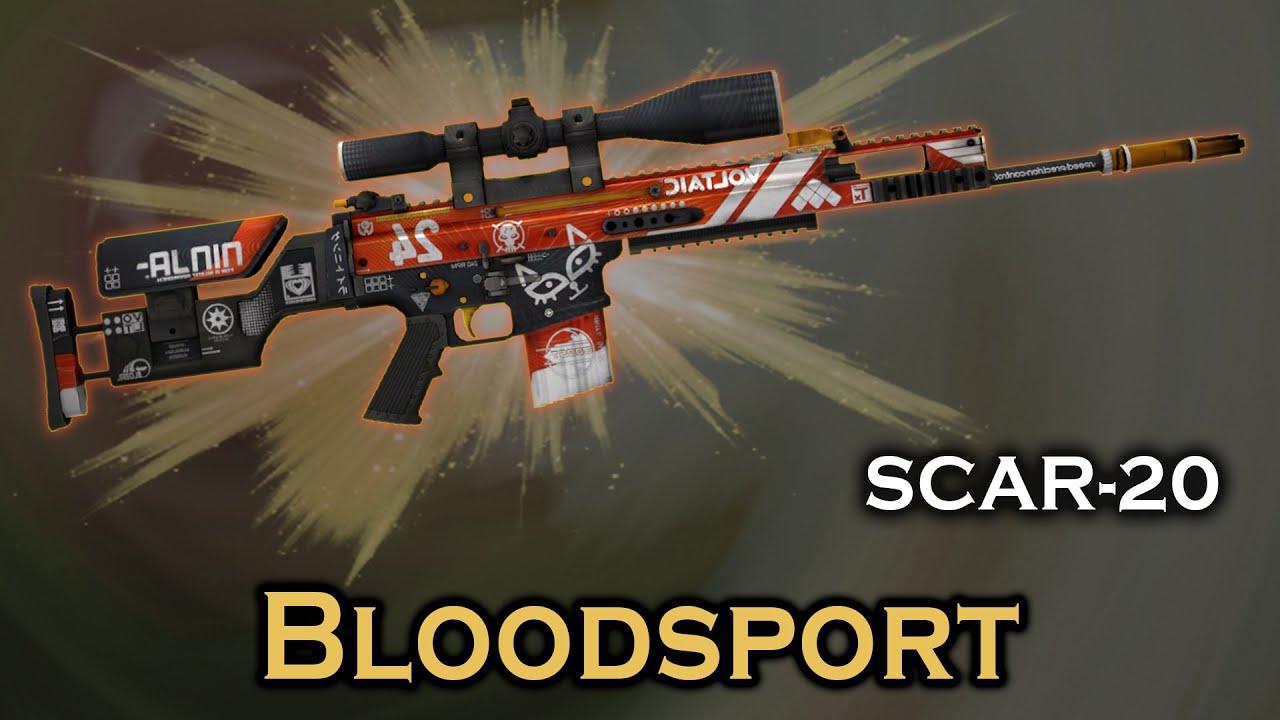 Bloodsport SCAR-20 StatTrak stickers skin preview FN/MW/FT/WW/BS — CS ...