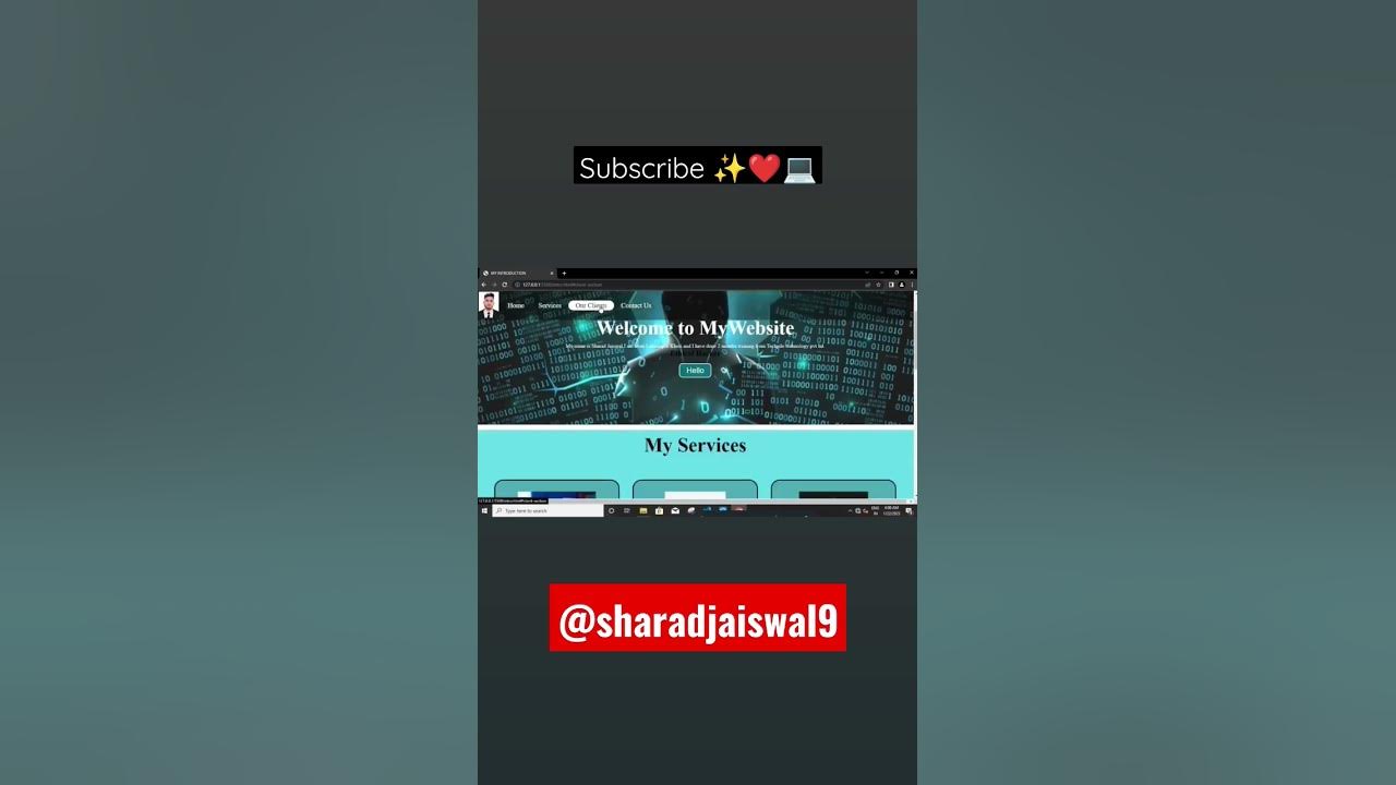 Website Frontend Using Html And Css 💻 Shorts Short Shortvideo Like Coding Webdevelopment
