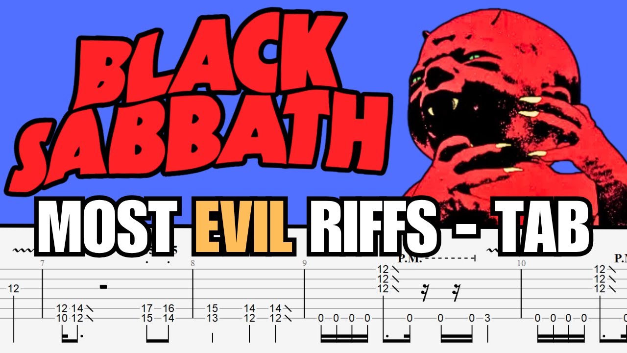 Five Most Evil Black Sabbath Riffs - with Guitar Tab - YouTube