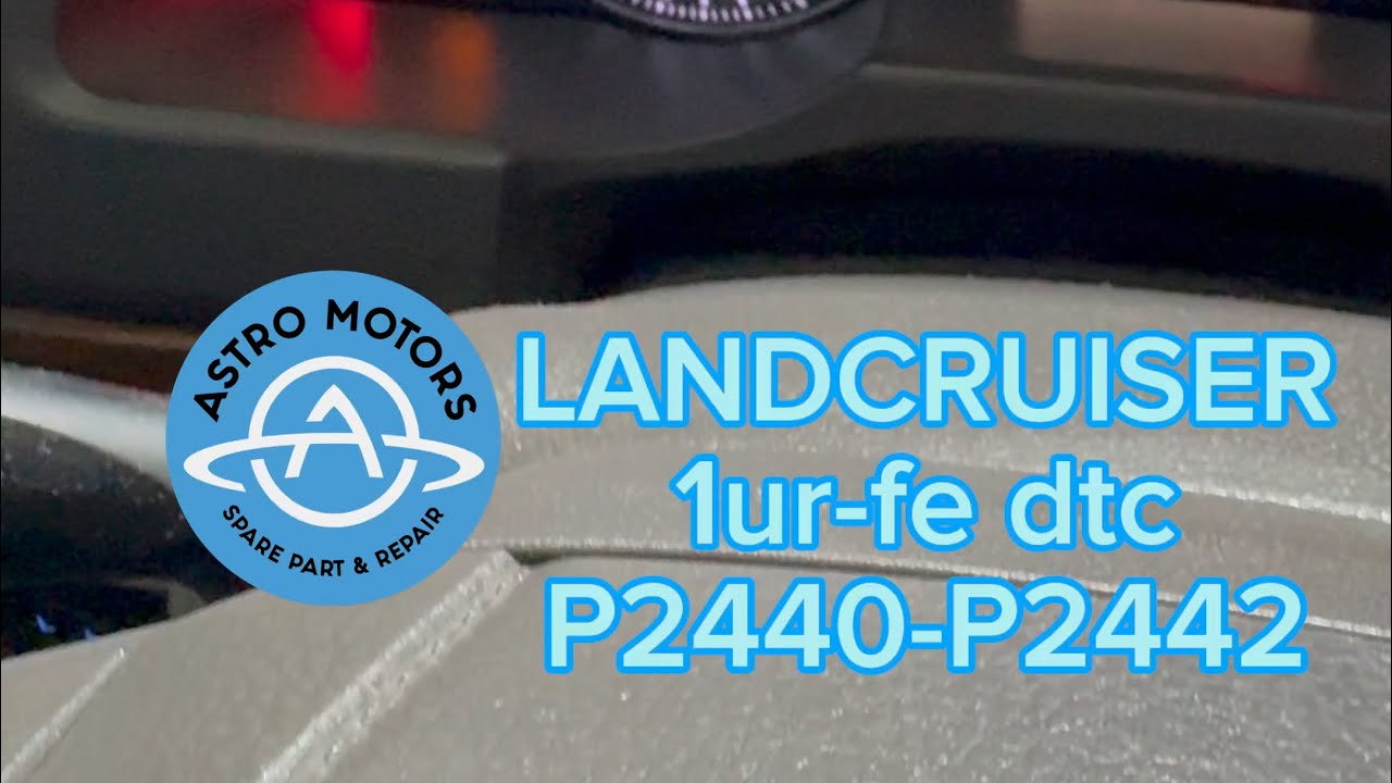 مشكلة تويوتا لاندكروزر نظام حقن الهواء الثانوي p2440 p2442 - YouTube