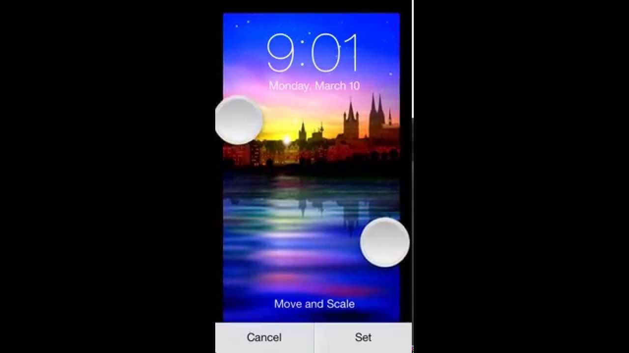 Set wallpaper on iOS 7 Lock/Home screen with picture's actual Size ...