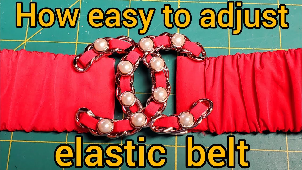 Sewing hack How easy to adjust size of elastic belt in or out. Sewing ...