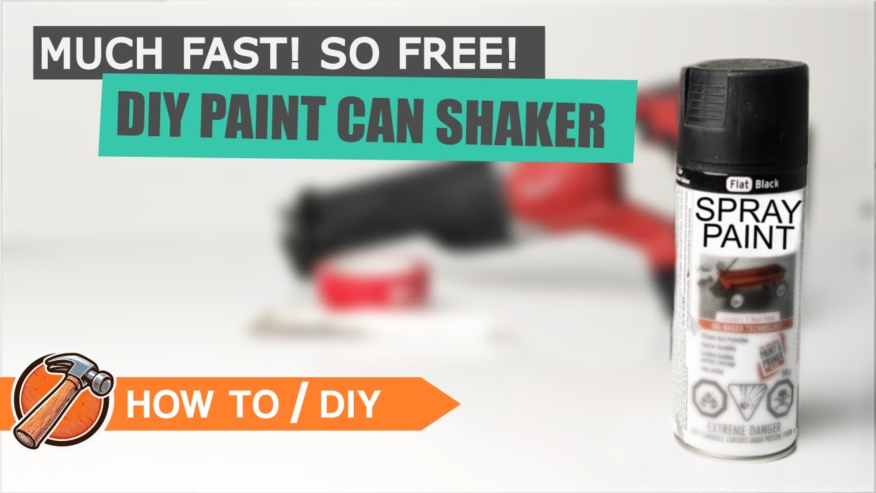 The FASTEST (and FREE) Way To Shake Spray Paint Cans - YouTube