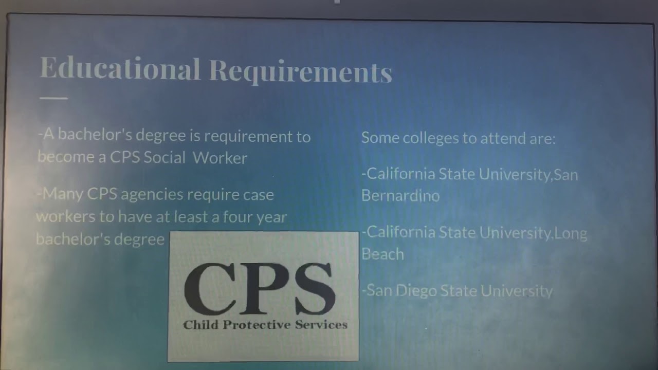 CPS social worker - YouTube