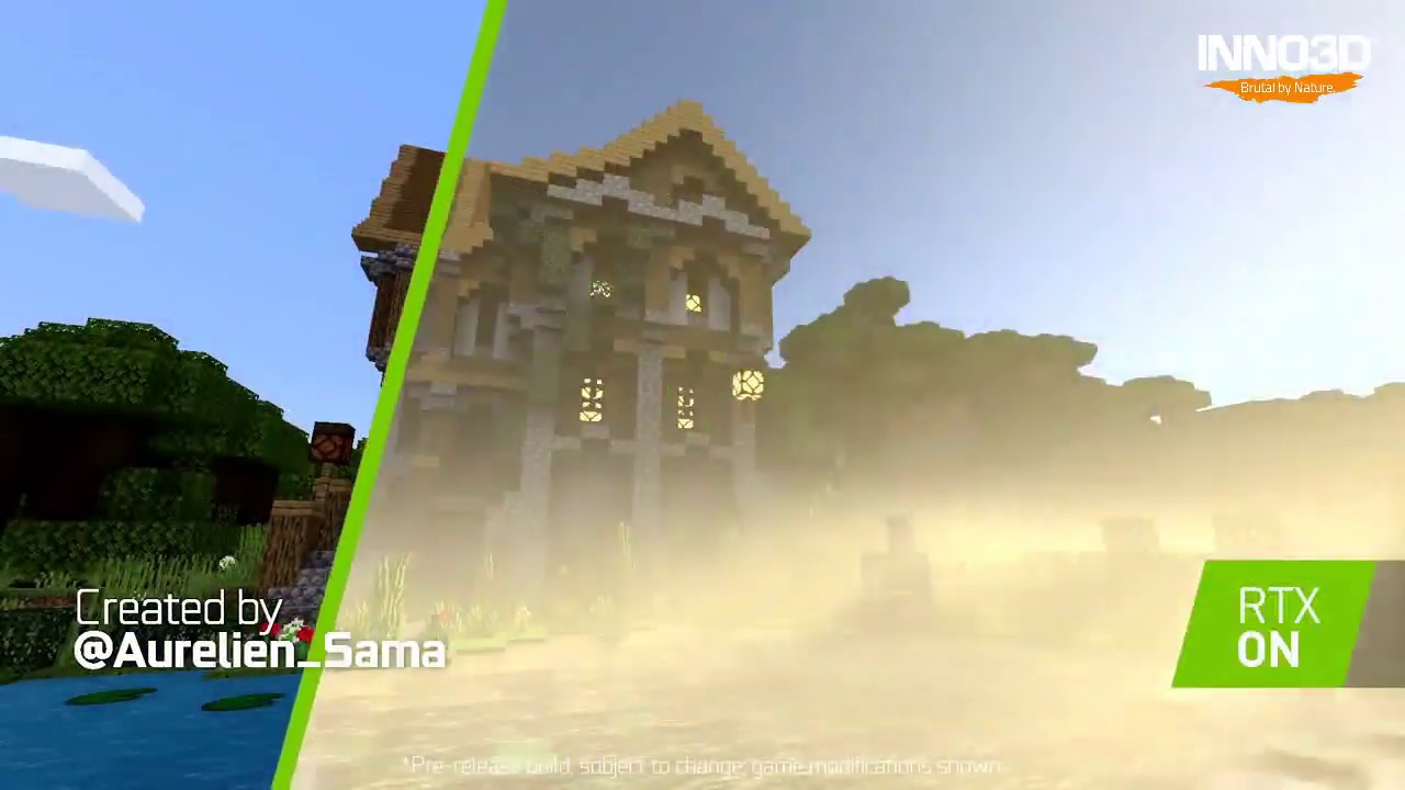 Minecraft With NVIDIA RTX Creators RayTracing Showcase - YouTube