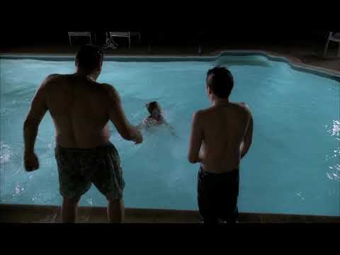 The Sopranos - Tony and A.J. throws Carmela in the pool
